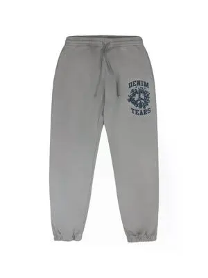 DENIM TEARS University Logo-print Track Pants - Grey