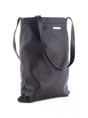 Saint Laurent Bold Leather Medium Tote Bag - Black