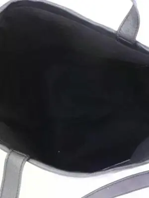 Saint Laurent Bold Leather Medium Tote Bag - Black