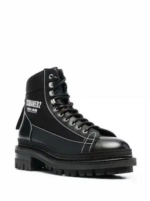 Dsquared2 Logo-print Panelled Boots