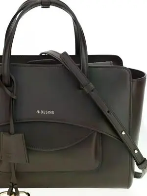 HIDESINS Medium Flap Logo-detail Handbag - Brown