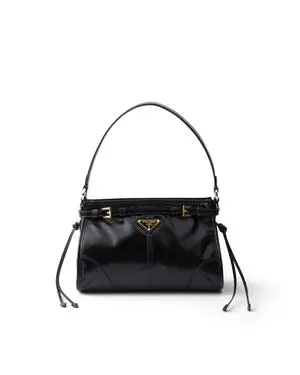 Prada Bonnie Small Leather Handbag - Black