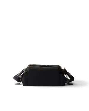Prada Small Re-nylon And Leather Shoulder Bag - Black