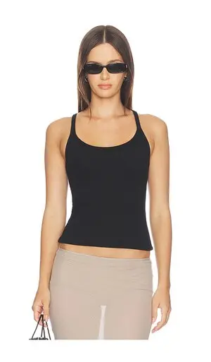 BARELOOM Palms Racer Tank In . Also - Black