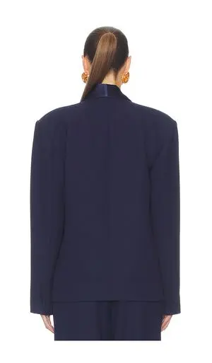 HELSA The Tux Blazer In Wool In . Also - Navy