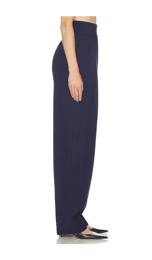 HELSA High Waist Pleated Suit Trouser In Wool