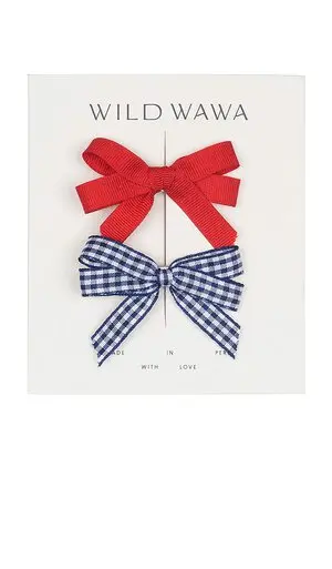 WILD WAWA Bow Clip Set