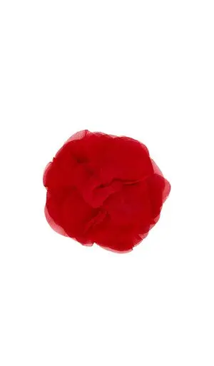 HELSA Silk Flower Pin - Red
