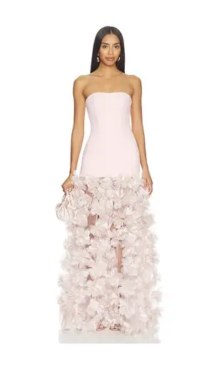 BRONX BANCO Harper Strapless Gown In . Also - Blush