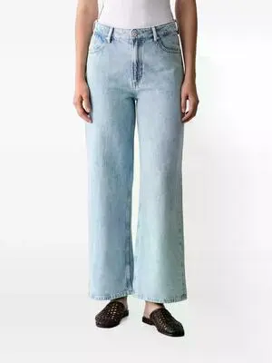 Marc O'polo Belt-loops Wide-leg Jeans - Blue