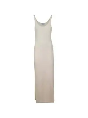 Gabriela Hearst Maxi Scoop-neck Knitted Dress - Neutrals