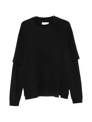 WOC Orange Layered Long-sleeve T-shirt - Black