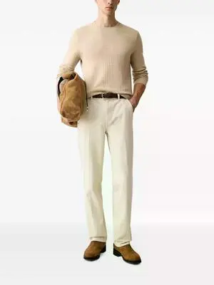 TRUSSARDI Textured-knit Crew-neck Sweater