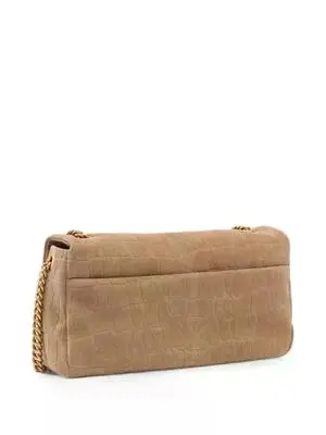 Pinko Croc-effect Love Birds Shoulder Bag