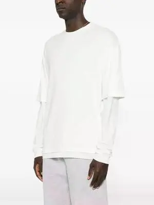 WOC Orange Layered-sleeve Crew-neck T-shirt