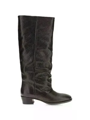 P.a.r.o.s.h Grained-leather Knee-high Boots