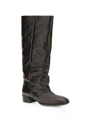 P.a.r.o.s.h Grained-leather Knee-high Boots