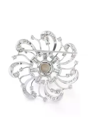 LB EXCLUSIVE Pearl And Diamond Brooch