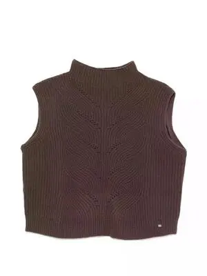 Herno Sleeveless High-neck Sweater