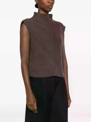 Herno Sleeveless High-neck Sweater