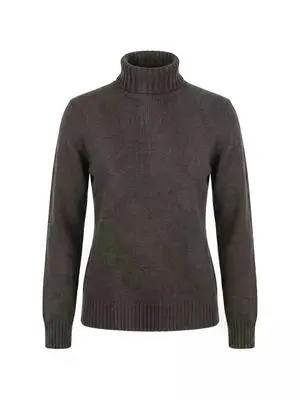 DRUMOHR Roll-neck Merino Sweater - Brown
