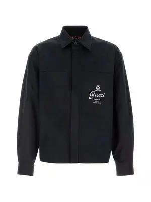 Gucci Logo-print Chest-pocket Shirt