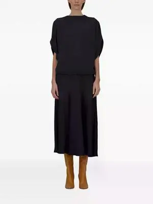 Herno Satin-finish Midi Skirt