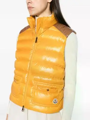 Moncler Frelon Quilted Gilet - Yellow