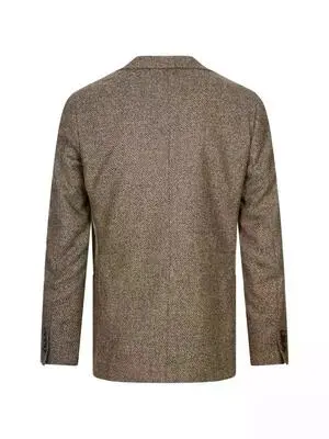 Canali Textured-finish Single-breasted Blazer