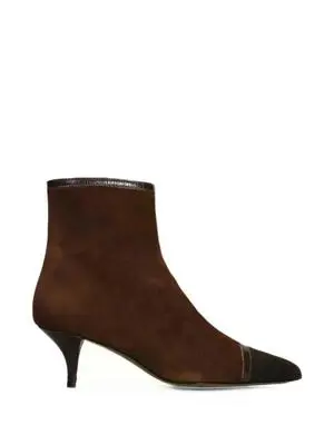 Roberto Festa Serelit Two-tone Pointed-toe Ankle Boots - Brown