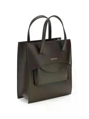 HIDESINS Pocket Logo-detail Handbag - Brown