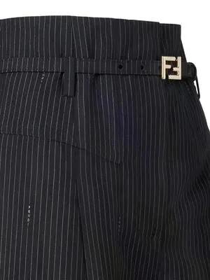 Fendi Pinstriped Wool Trousers