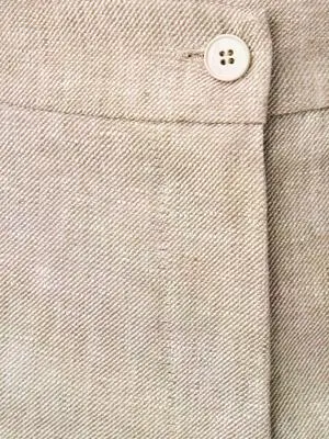 VICOLO Pressed-crease Cropped Trousers