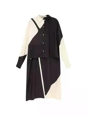 Alberta Ferretti Graphic-print Asymmetric Shirt