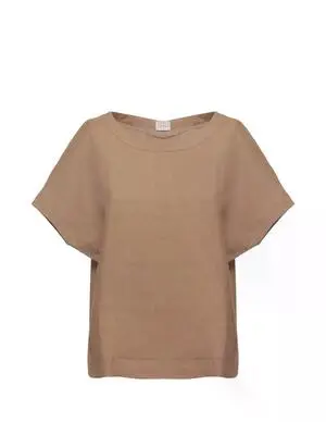 EMME Linen Short-sleeve Blouse