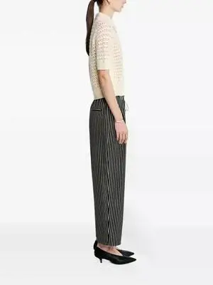 Maria Mcmanus Pinstriped Drawstring-waist Trousers