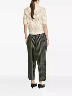 Maria Mcmanus Pinstriped Drawstring-waist Trousers