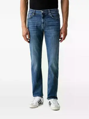 JOOP! Faded-effect Logo-patch Jeans - Blue