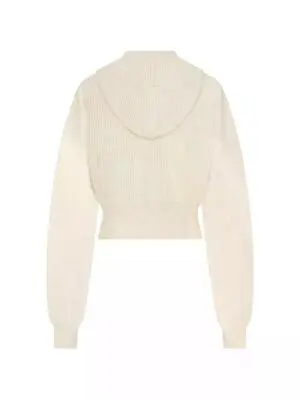 Sportmax Ribbed-knit Zip-up Hoodie