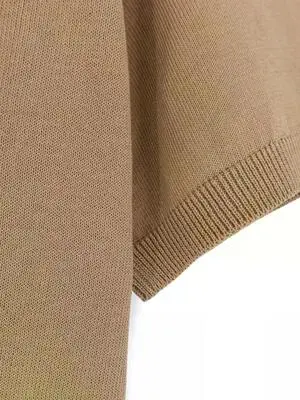 Alpha Studio Short-sleeve Crew-neck Sweater