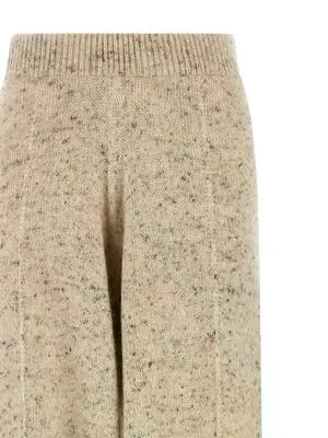 Fabiana Filippi Mélange Knit Ribbed Cuff Trousers