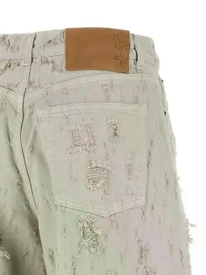 HAIKURE Bethany Distressed Wide-leg Jeans