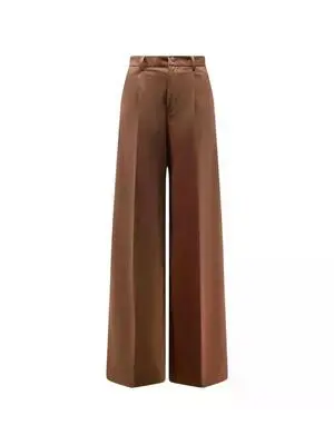 HEVO Pleated-design Trousers - Brown