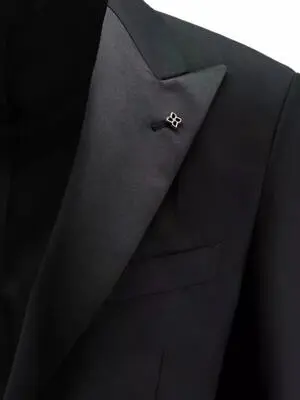 Tagliatore Satin-lapel Virgin-wool Tuxedo