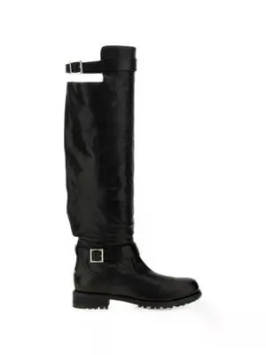 JIMMY CHOO Buckle-detail Knee-high Boots