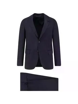 LARDINI Pin-lapel Single-breasted Suit - Blue