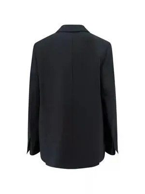 Closed Single-breasted Peak-lapel Blazer