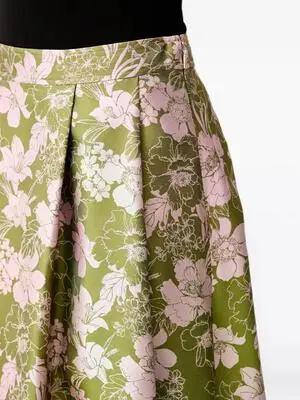 JOOP! Floral-print Pleated Midi Skirt