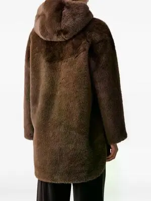 Joseph Ribkoff Faux-fur Hooded Jacket