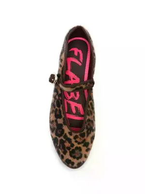 FLABELUS Pierre Leopard-print Ballet Flats
